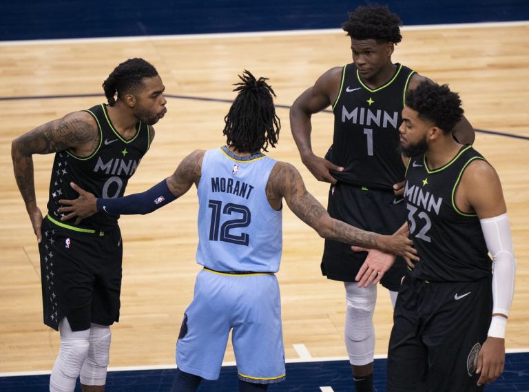 Le duel entre Ja Morant et Anthony Edwards enflamme Minneapolis • Basket USA